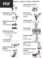 Protocolo de Treino Na Academia Especial 01 Ano Fso | PDF | Exercício físico | Anatomia humana