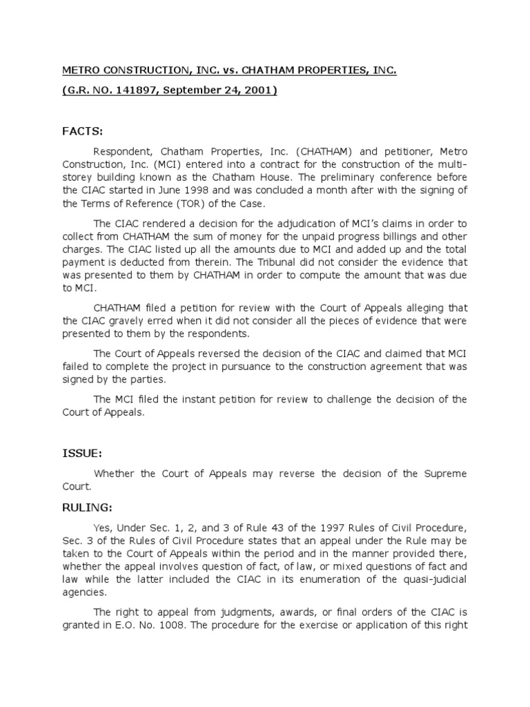 ADR Case Digests | PDF | Arbitration | Appeal