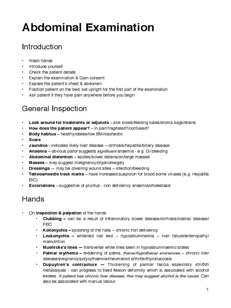 A Comprehensive Guide to the Abdominal Examination | PDF | Abdomen | Gallbladder