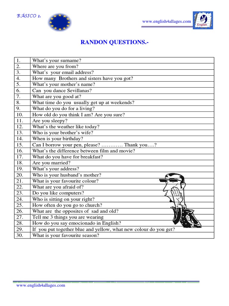 Random Questions. | PDF