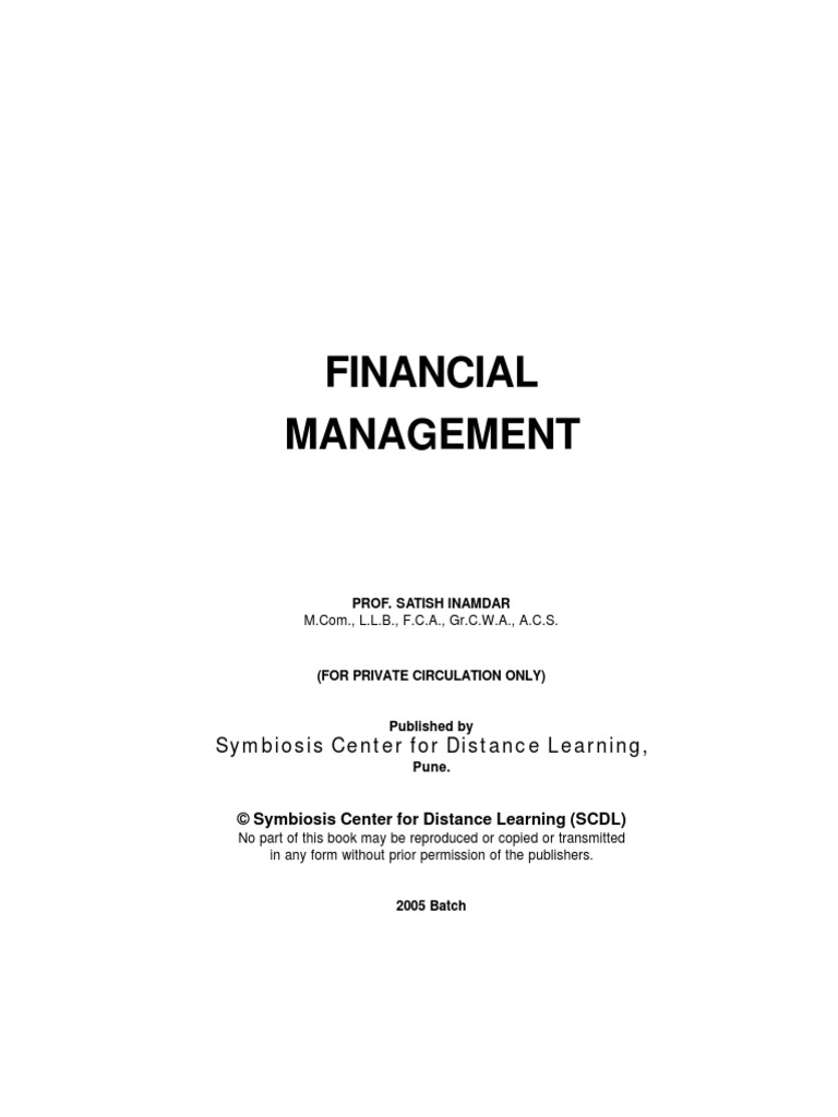 Financial Management | PDF