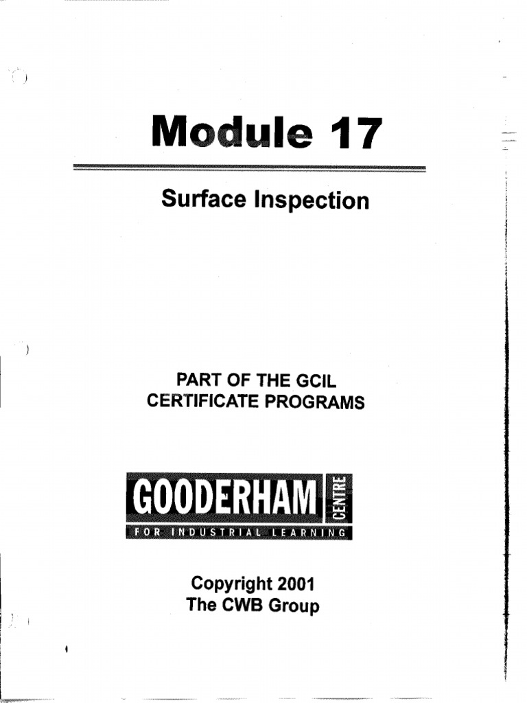 Module 17 Surface Inspection PDF | PDF