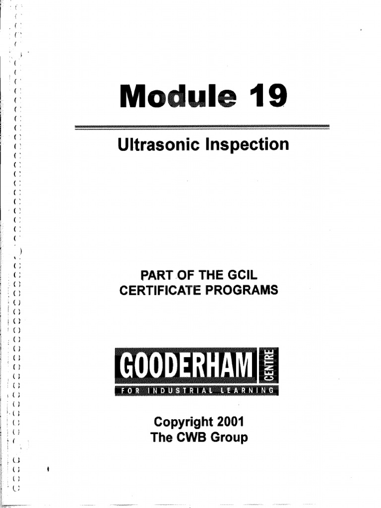 Module 19 Ultrasonic Inspection PDF | PDF