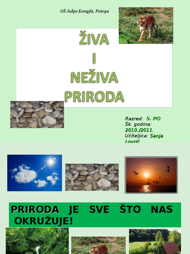 Živa I Neživa Priroda | PDF