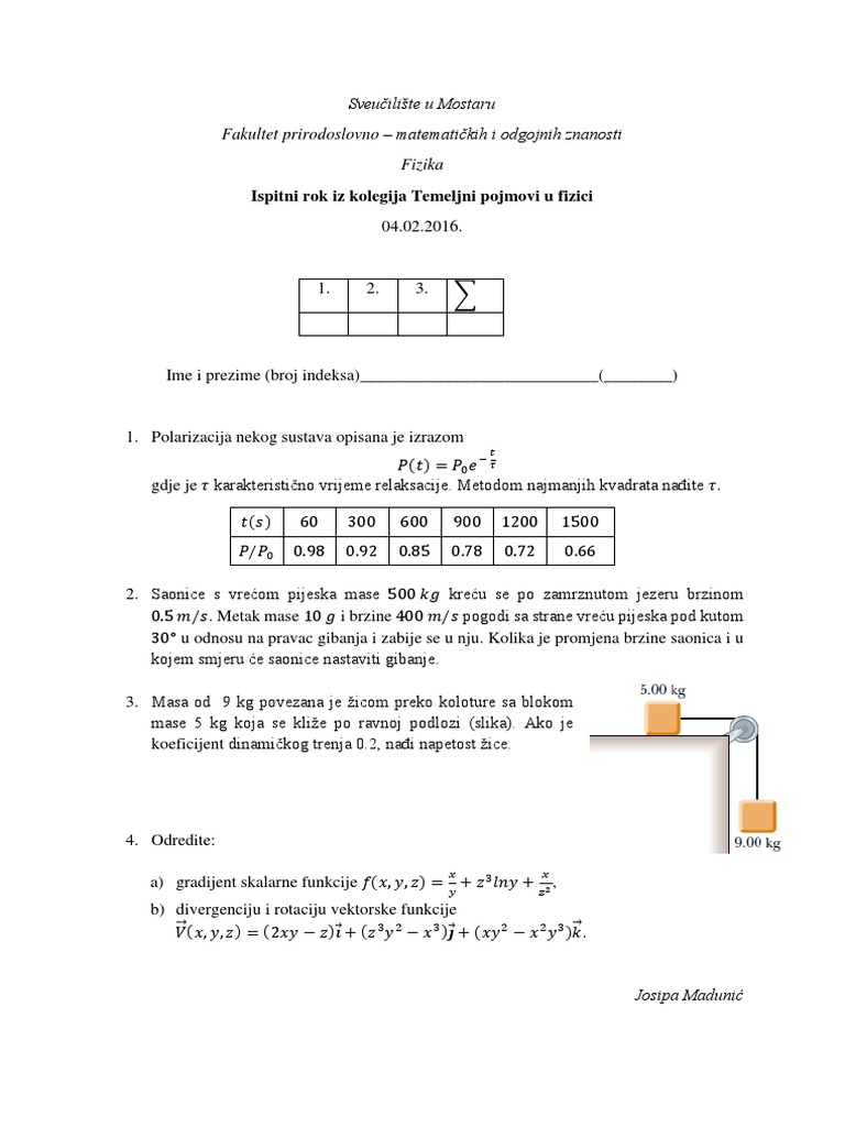 Temeljni Pojmovi U Fizici | PDF