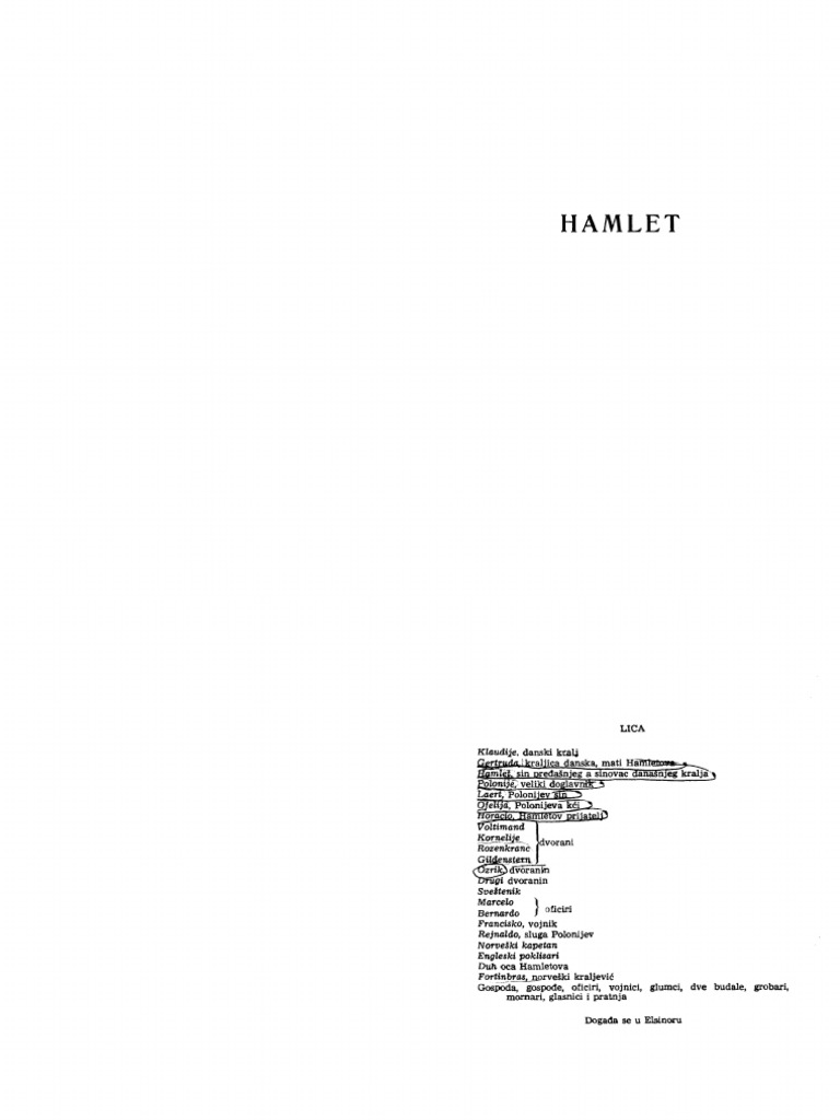 Vilijam Sekspir - Hamlet SR PDF | PDF