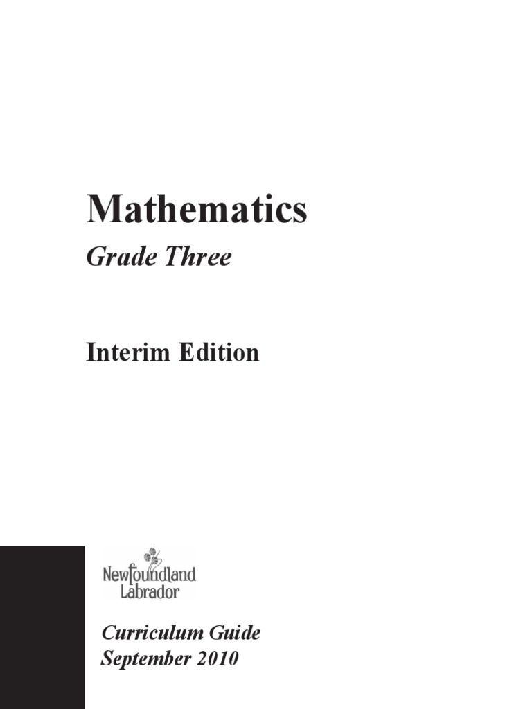 Grade 3 Mathematics Curriculum Guide | PDF | Teaching Mathematics ...