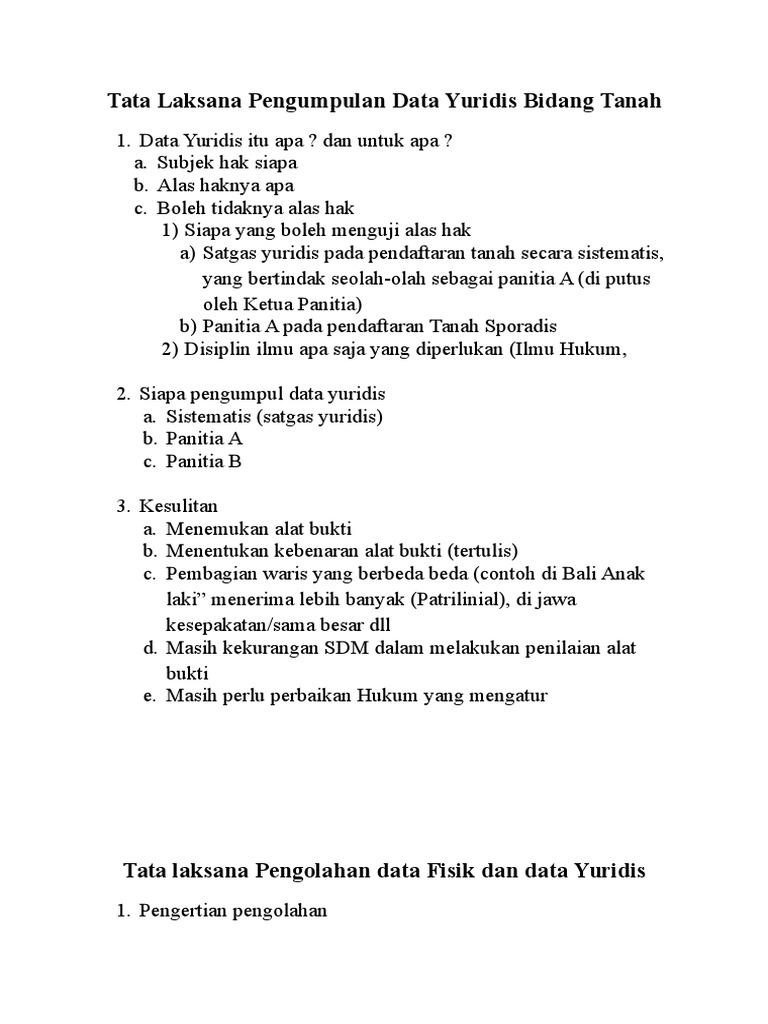 Data Yuridis Itu Apa | PDF