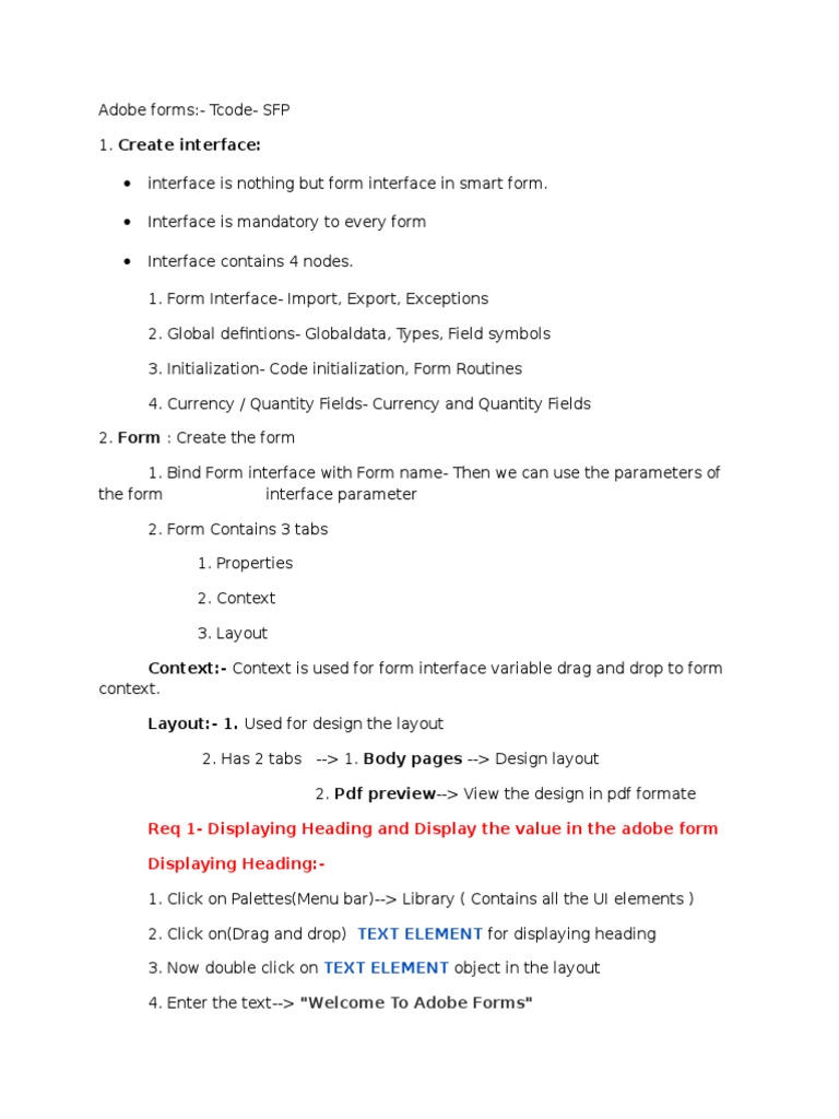 Context:-Context Is Used For Form Interface Variable Drag and Drop To ...