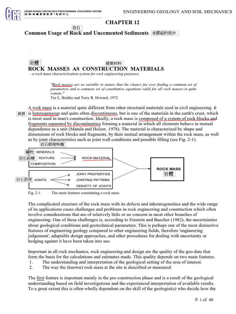 11 - Engineering Geology and Soil Mechanics - Chapter 12 - Common Usage ...