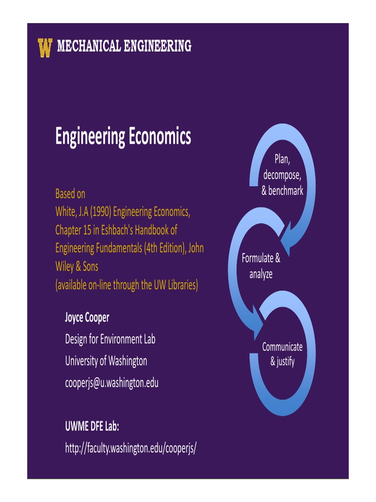 Flow Diagrams in Engineering Economics | PDF | Depreciation | Net ...