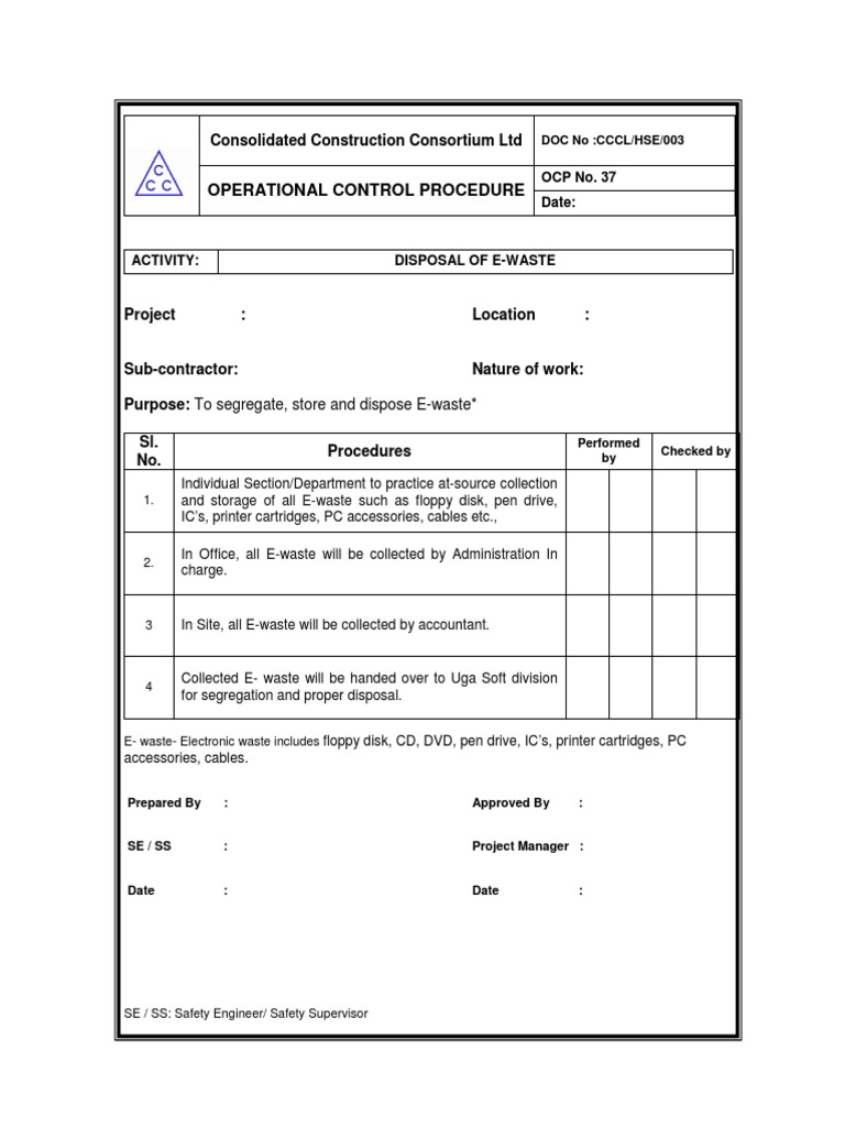 OCP 37 - E-Waste | PDF | Technology & Engineering