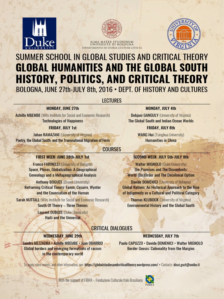 Global Humanities and The Global South: History, Politics, and Critical ...