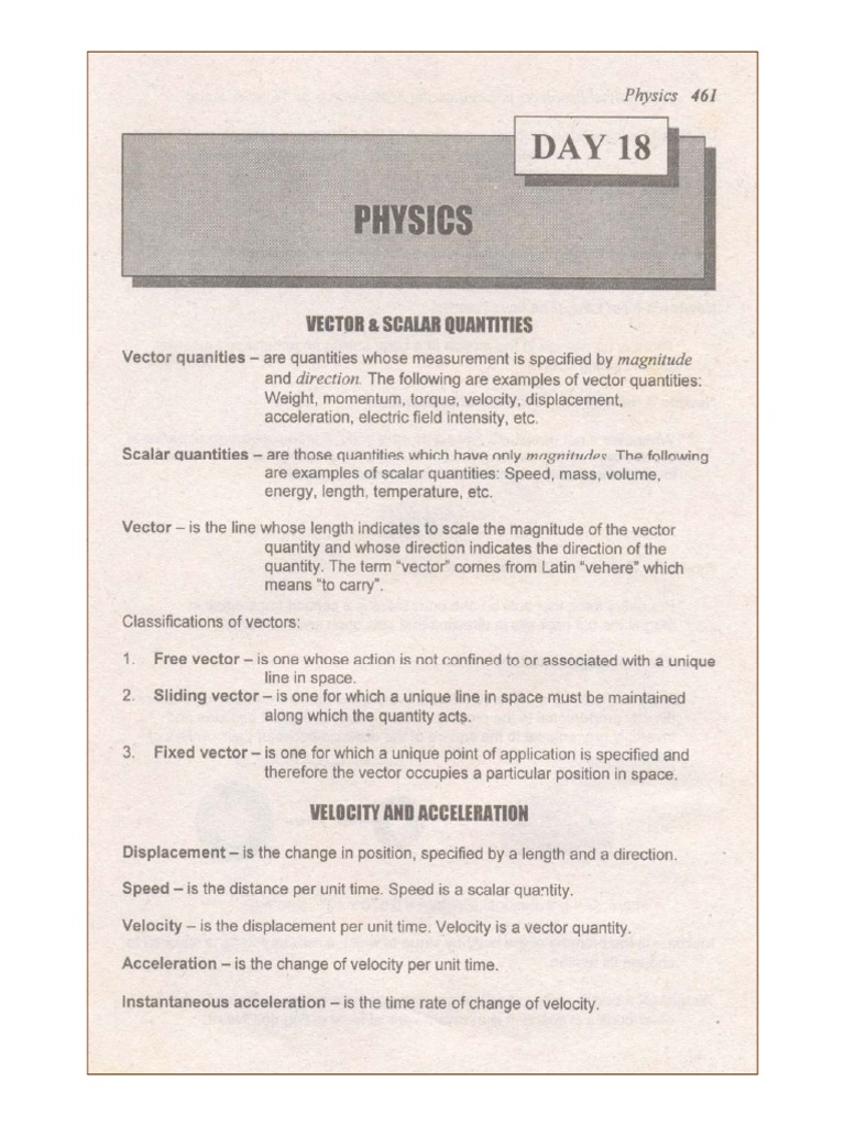 1001 Solved Problems in Engineering Mathematics (Day 18 Physics) | PDF