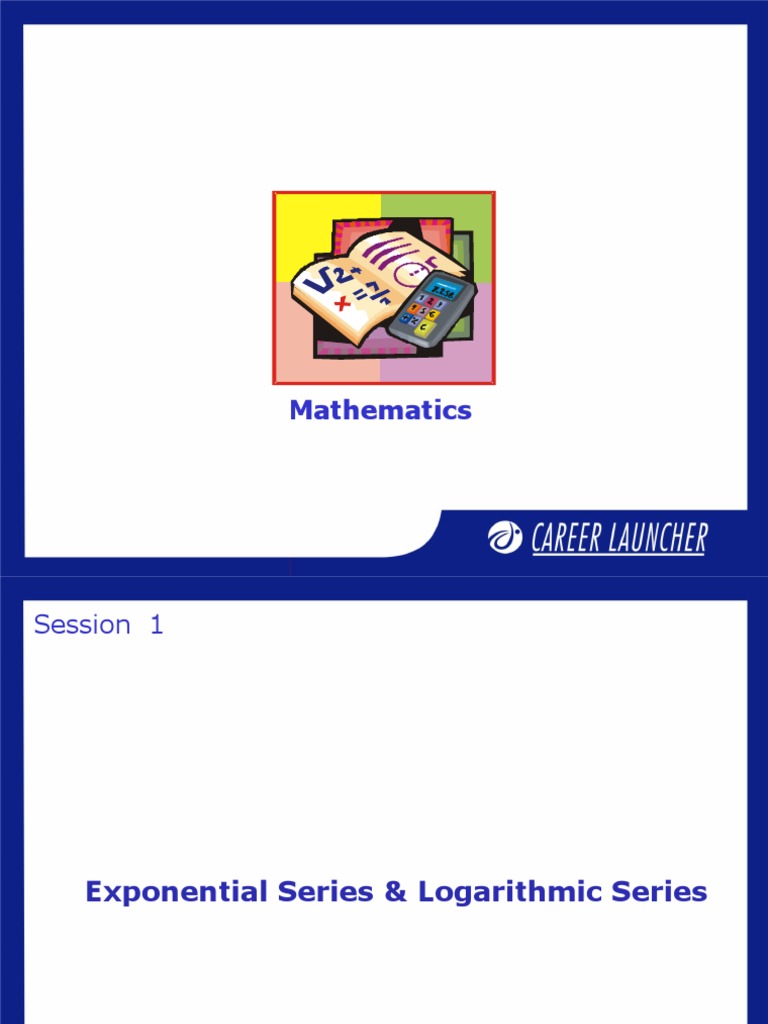 Exponential and Logarithmic Series | PDF | Series (Mathematics ...