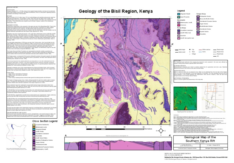 Geology of the Bisil Region, Kenya | Sedimentary Rock | Rock (Geology)