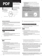 Citizen Instruction Manual B612 | PDF | Watch | Rechargeable Battery
