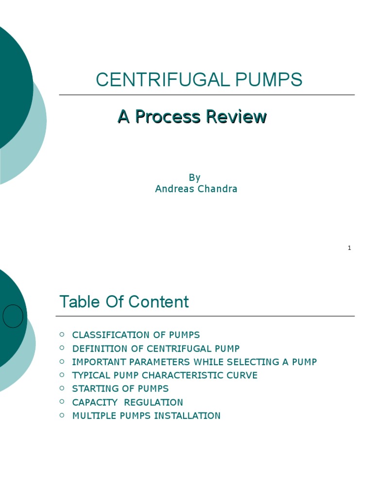 Centrifugal Pump - A Process Review | PDF | Pump | Throttle