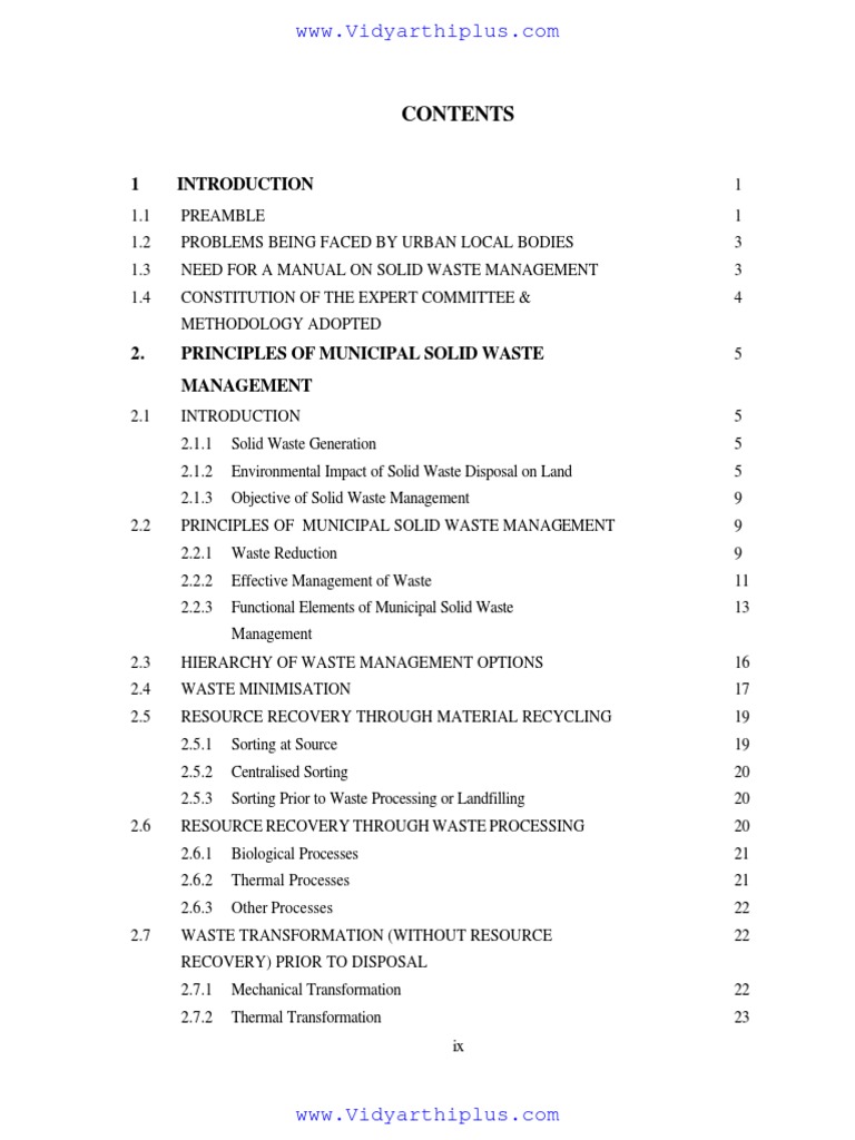 Ce2039 MSW Notes | PDF | Waste Management | Municipal Solid Waste