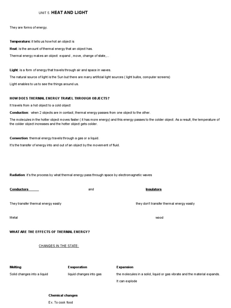 Heat and Light (Unit 5) | PDF | Light | Electrodynamics