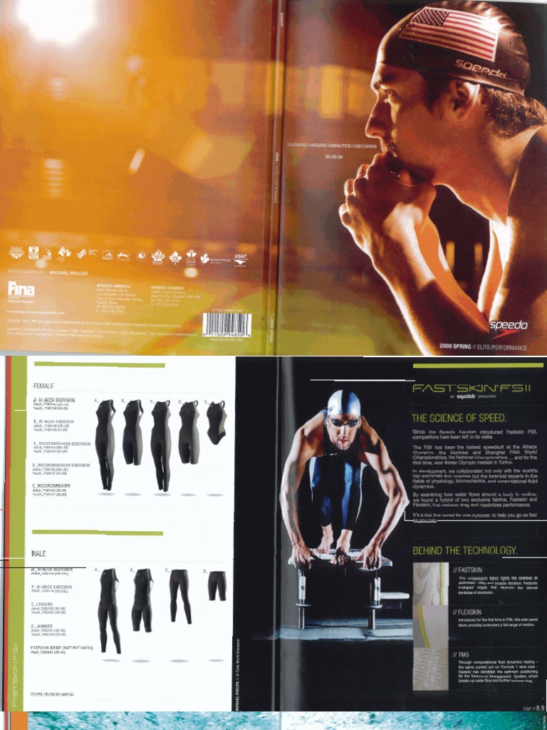 Speedo Catalog | PDF | Swimming | Water Sports