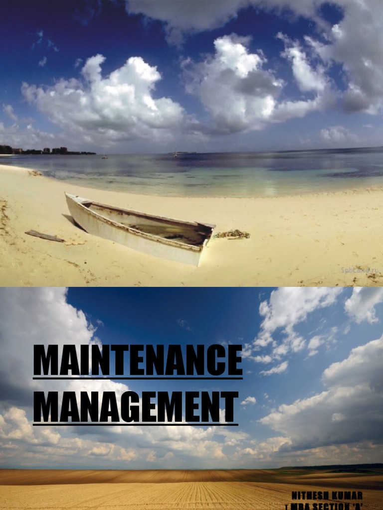 Maintenance Management | PDF