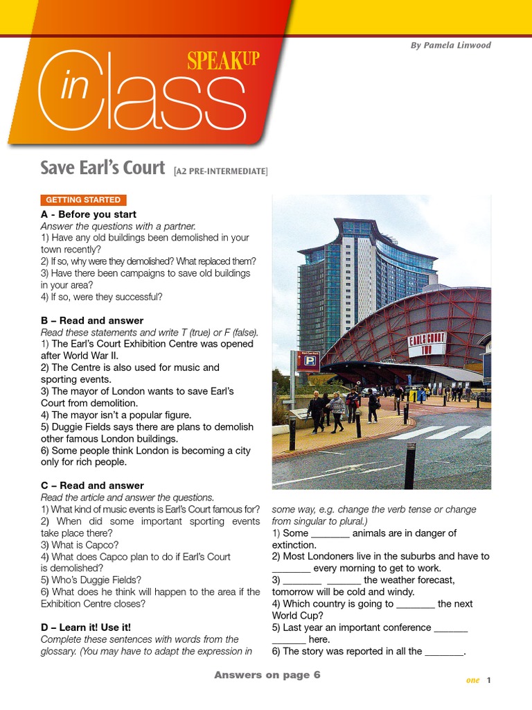 Speak Up in Class | PDF