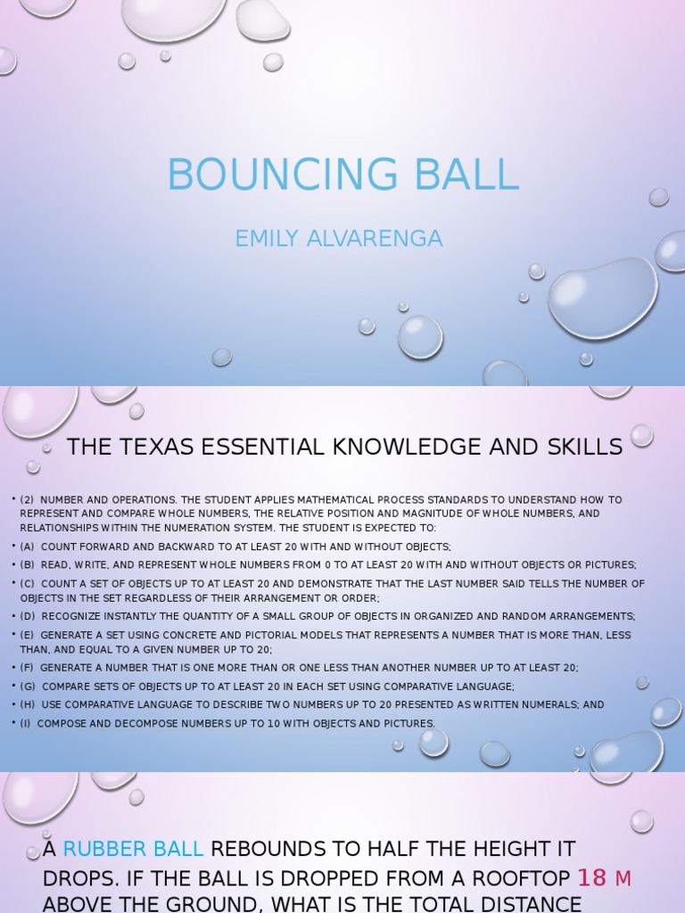 Bouncing Ball | PDF