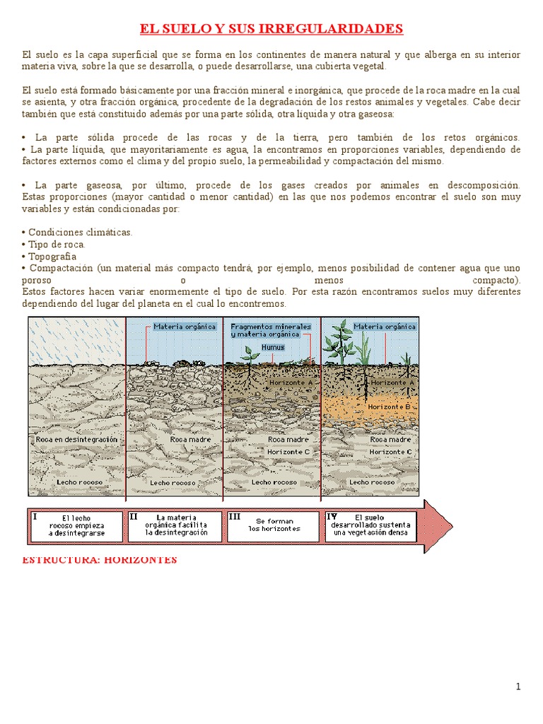 Características y Tipos de Suelo | PDF | Suelo | Materiales naturales