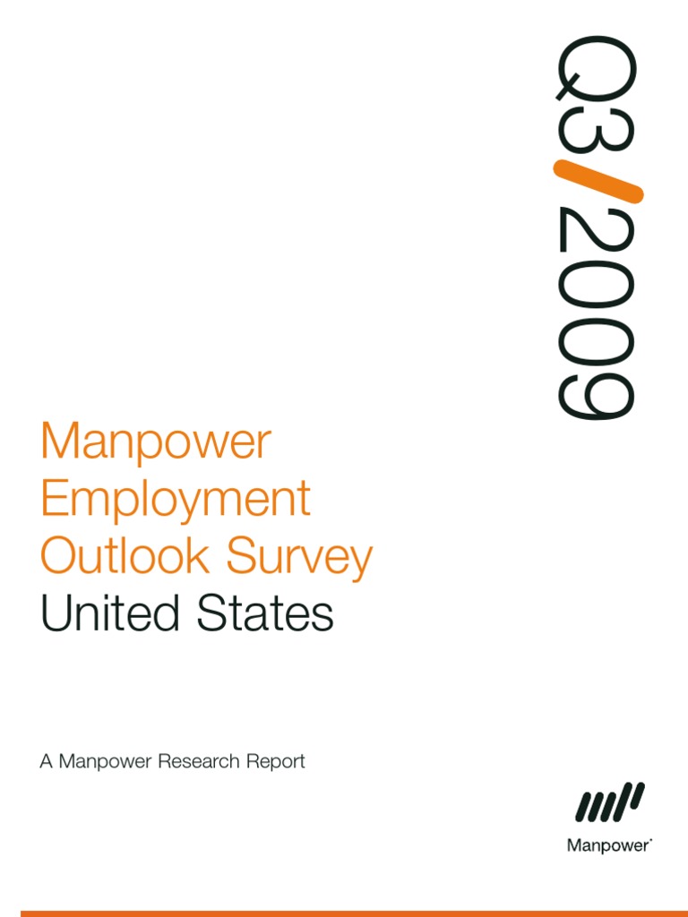 Manpower Employment Outlook Survey: United States - Q3, 2009 | PDF
