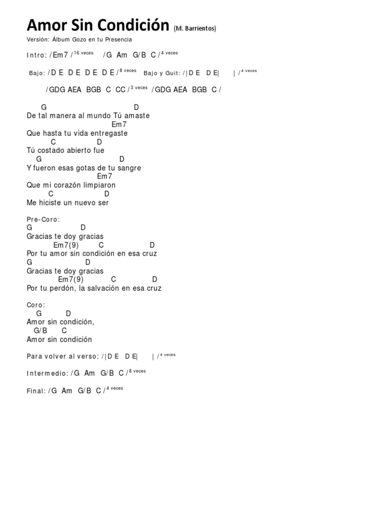 Amor Sin Condición | PDF