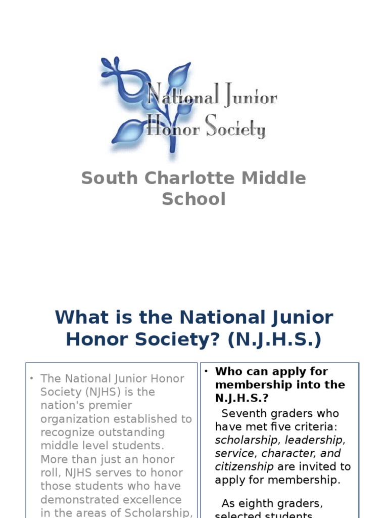 Njhs Recruitment Presentation | PDF