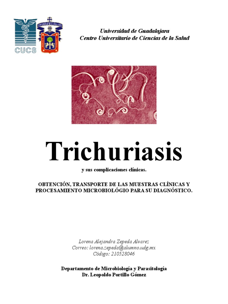 Trichuriasis y Sus Complicaciones Clínicas. | PDF | Heces | Bienestar