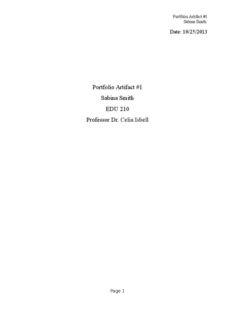 Edu 220 A 1 | PDF
