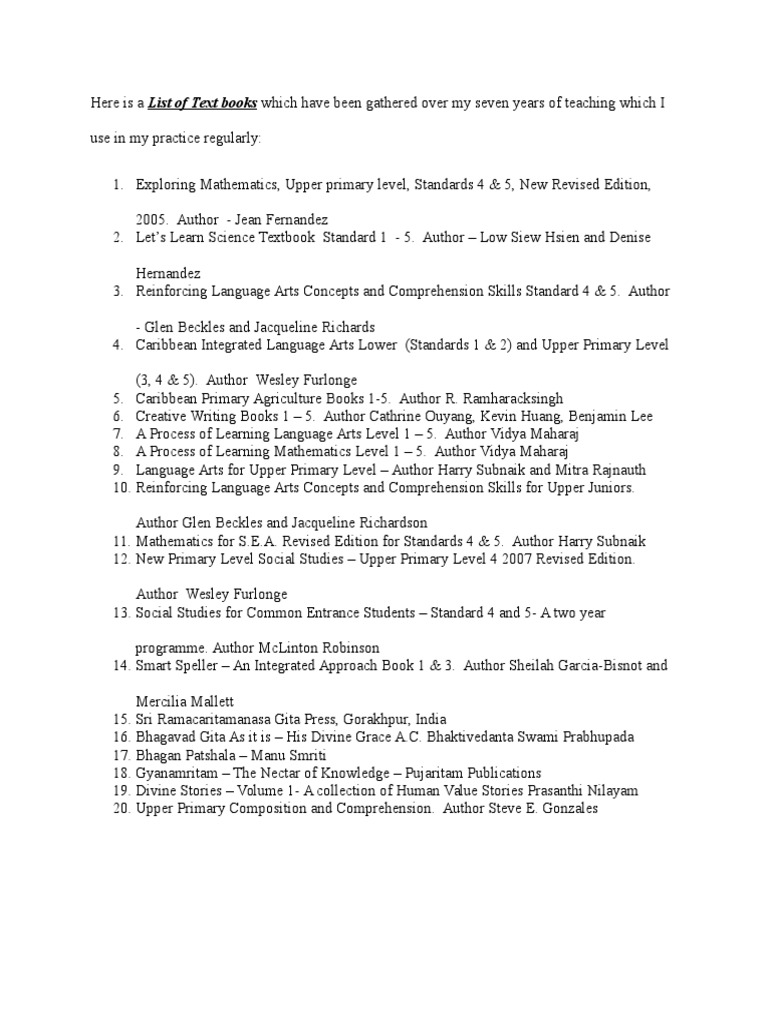 Text Books | PDF