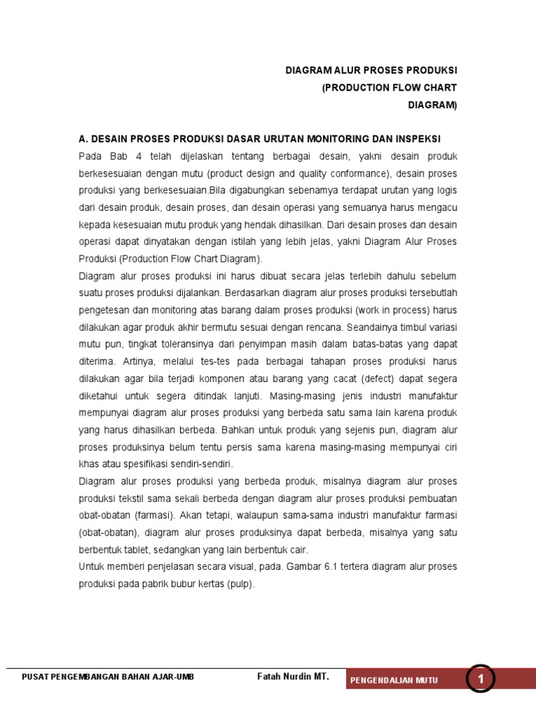 Diagram Alur Proses Produksi1 | PDF