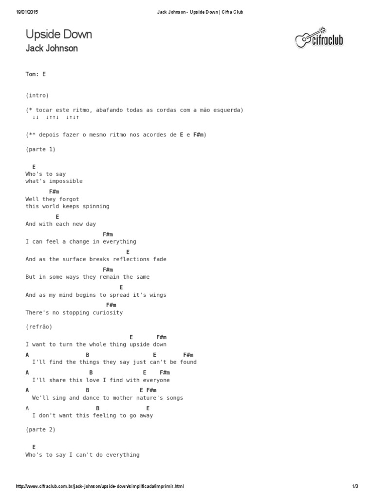 Jack Johnson Guitar Chords