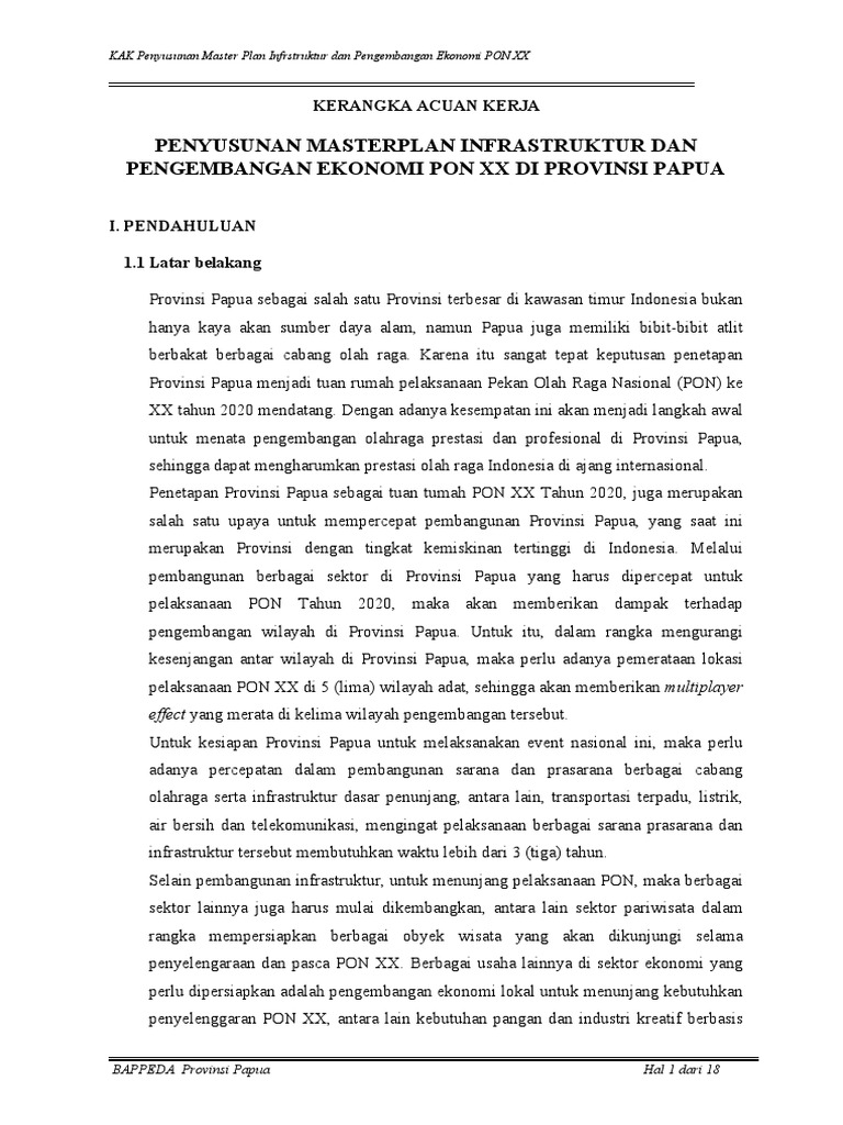 Kak Master Plan Pon Final Oke | PDF