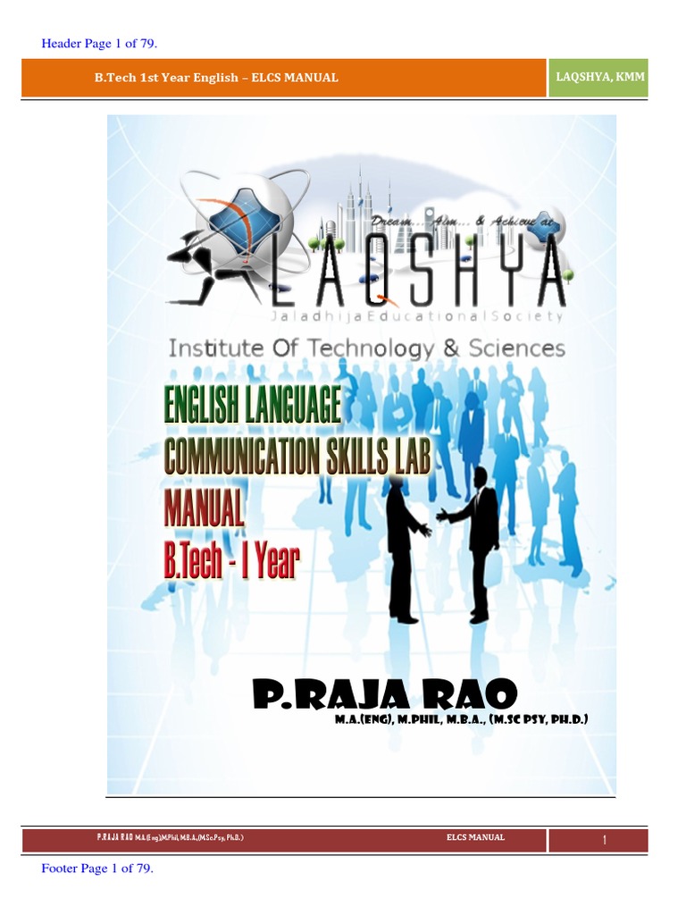 B.Tech ELCS Lab Manual Overview | PDF | Stress (Linguistics) | Vowel