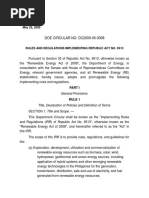 01 - RA 9513 - Renewable Energy Act of 2008 | PDF | Technology ...