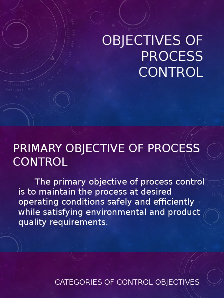 Objectives of Process Control | PDF | Process Control | Safety