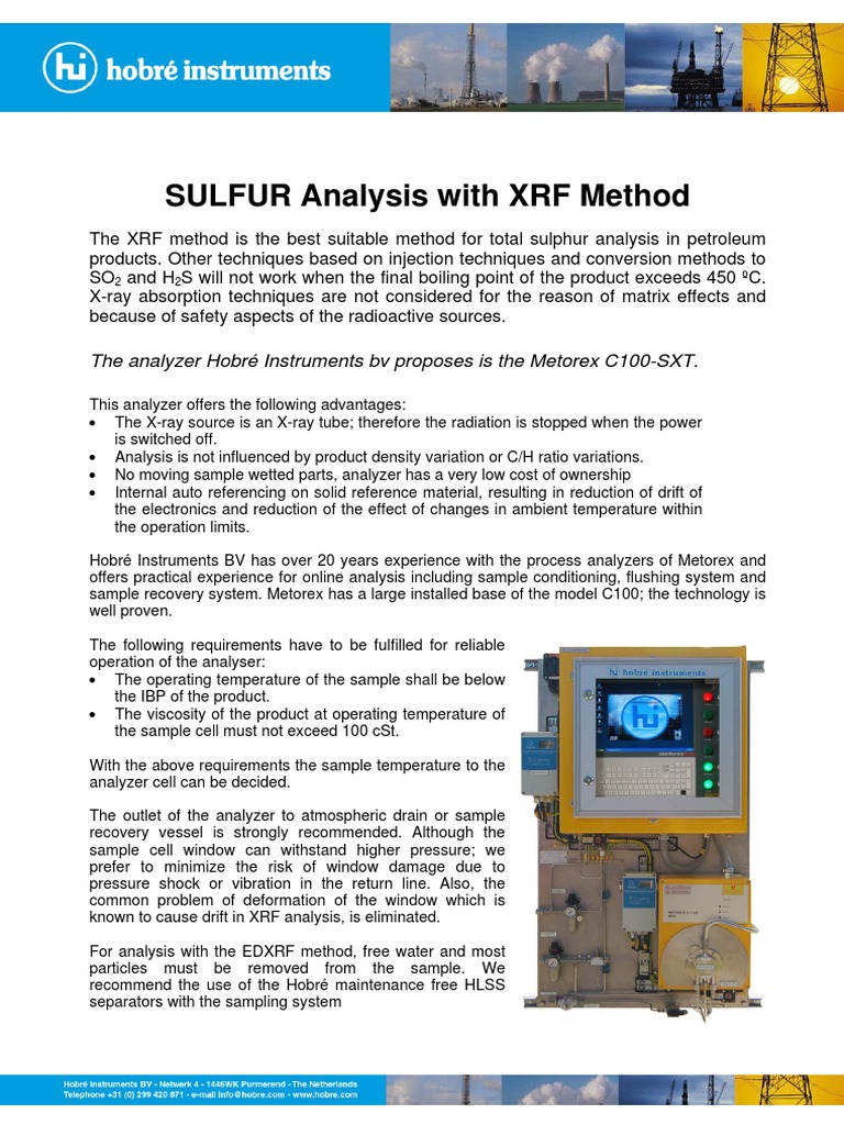 Sulphur-Analysis-with-XRF-Method.pdf | Chemistry | Applied And ...