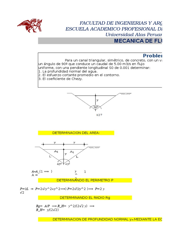 Ecuacion de Chezy | PDF