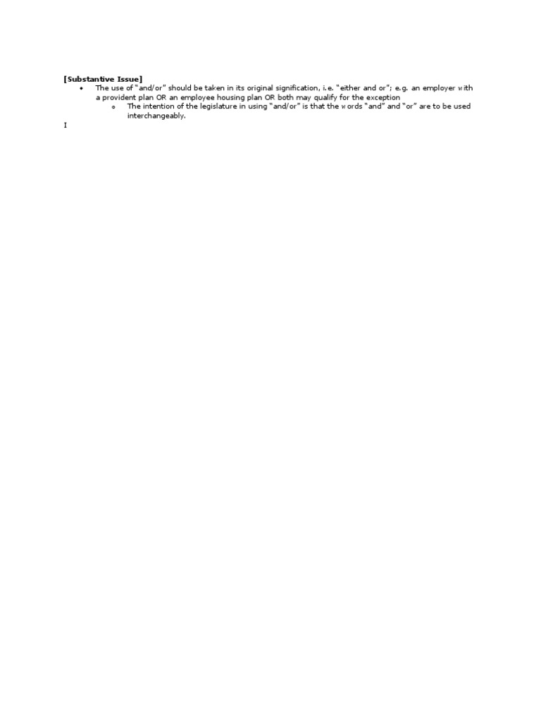 Substantive Issue | PDF