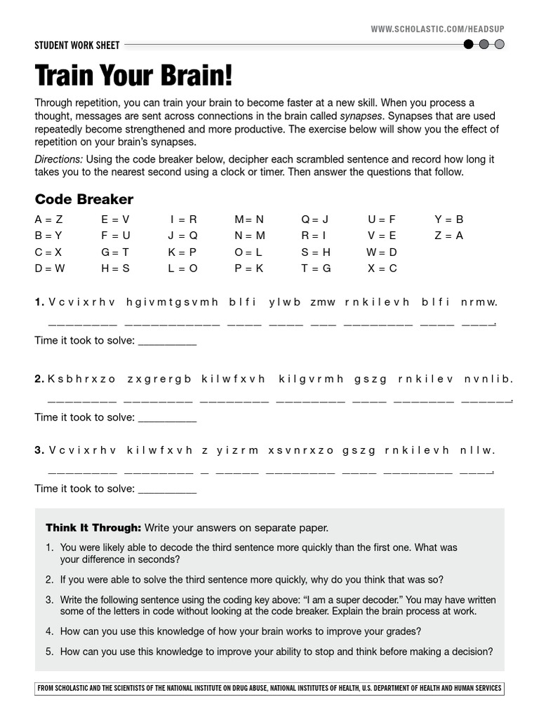 Brain Training for Students | PDF | Teaching Methods & Materials ...