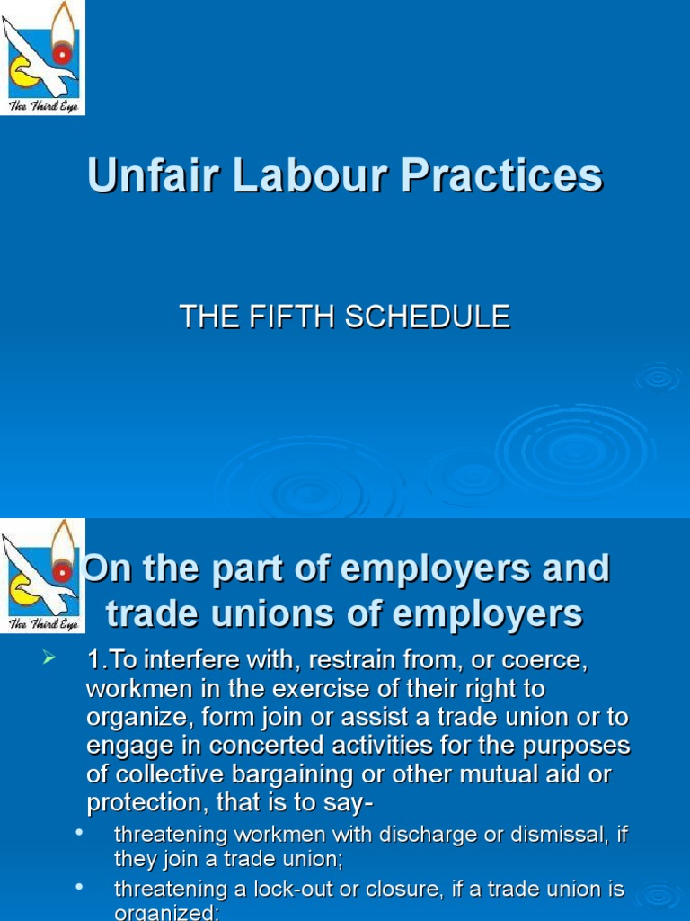 Unfair Labour Practice | Trade Union | Labour Relations