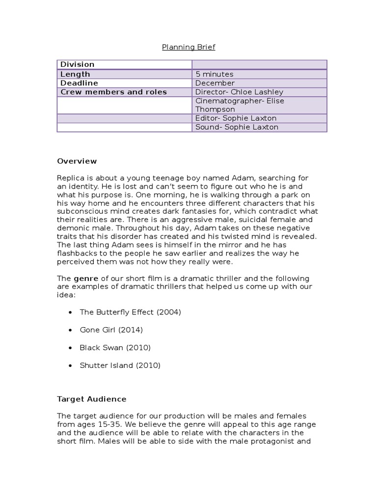 Planning Brief 2 2 | PDF