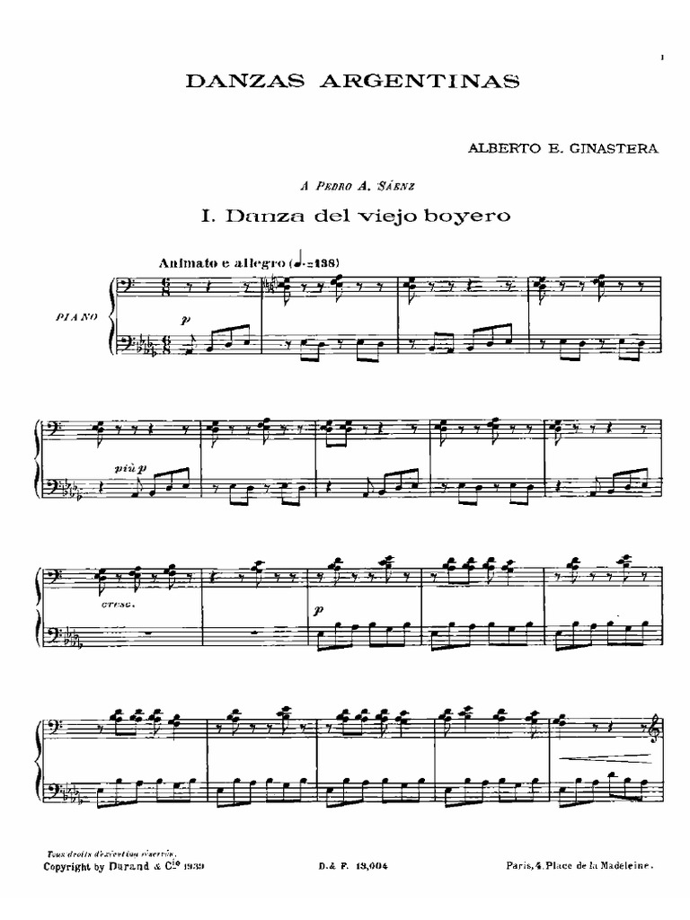 Ginastera Argentina Dances | PDF
