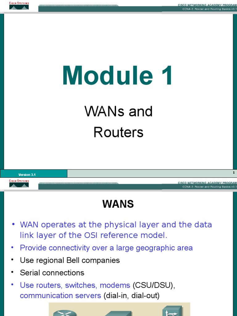 Wans and Routers | Download Free PDF | Router (Computing) | Computer Network
