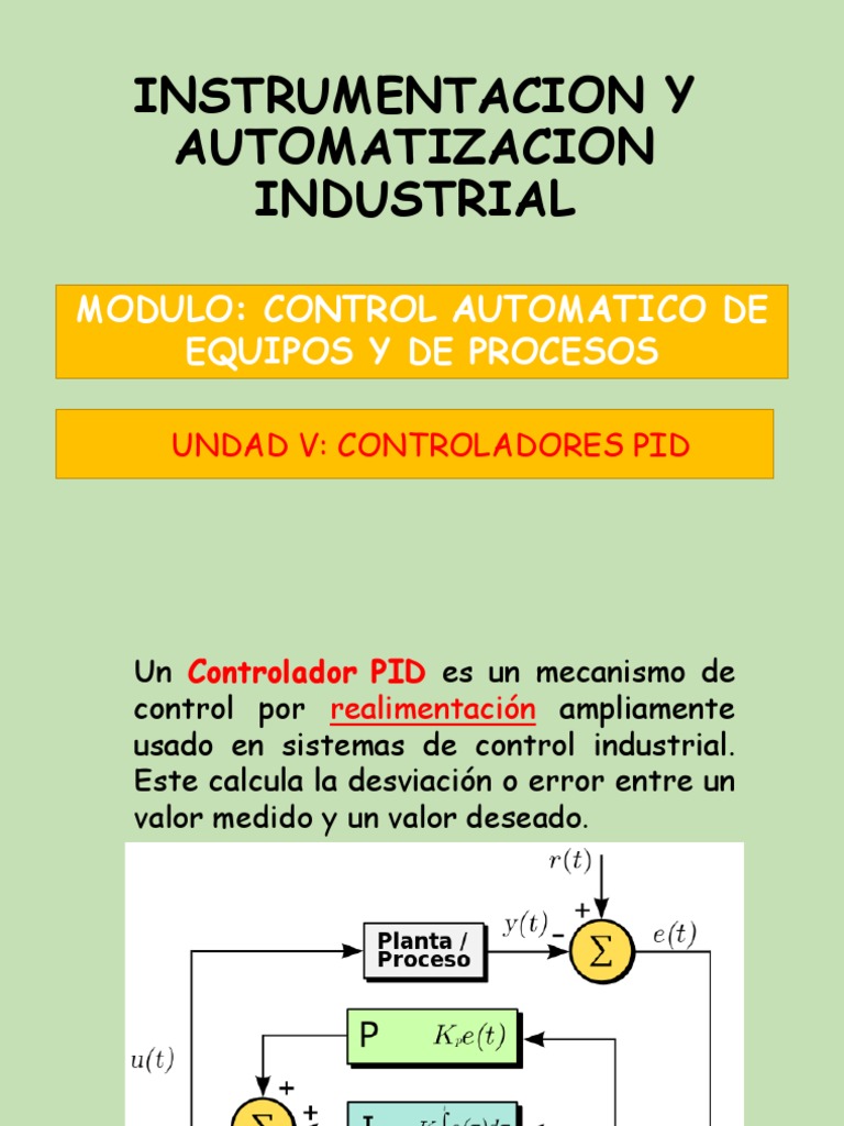 Controladores Pid | PDF | Ingenieria Eléctrica | Science